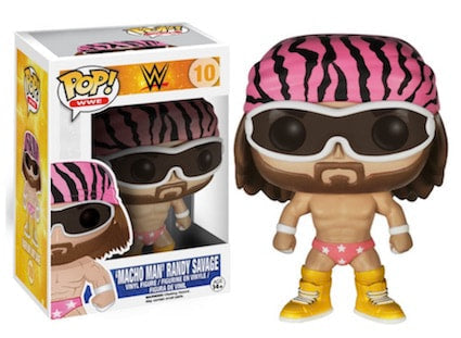 2015 WWE Funko POP! Vinyls 10 "Macho Man" Randy Savage [With Pink Trun ...
