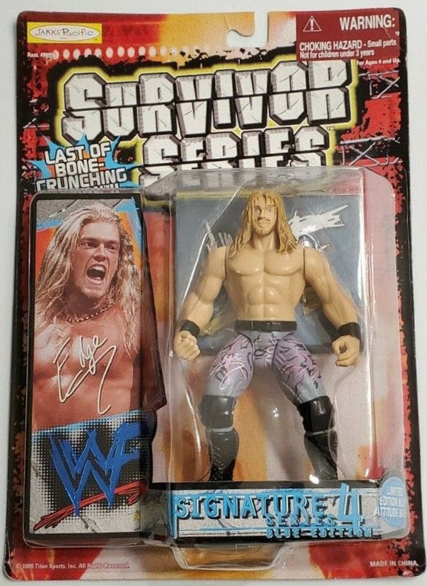1999 WWF Jakks Pacific Signature Series 4 "Blue Edition" Edge [With Wh ...