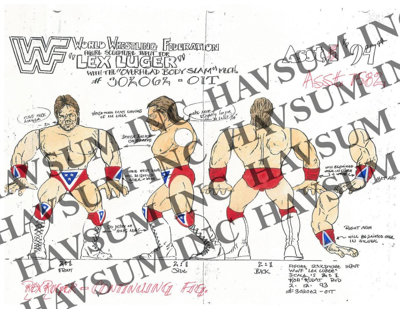 Unreleased WWF Hasbro Orange Card Series 12 Lex Luger – Wrestling ...