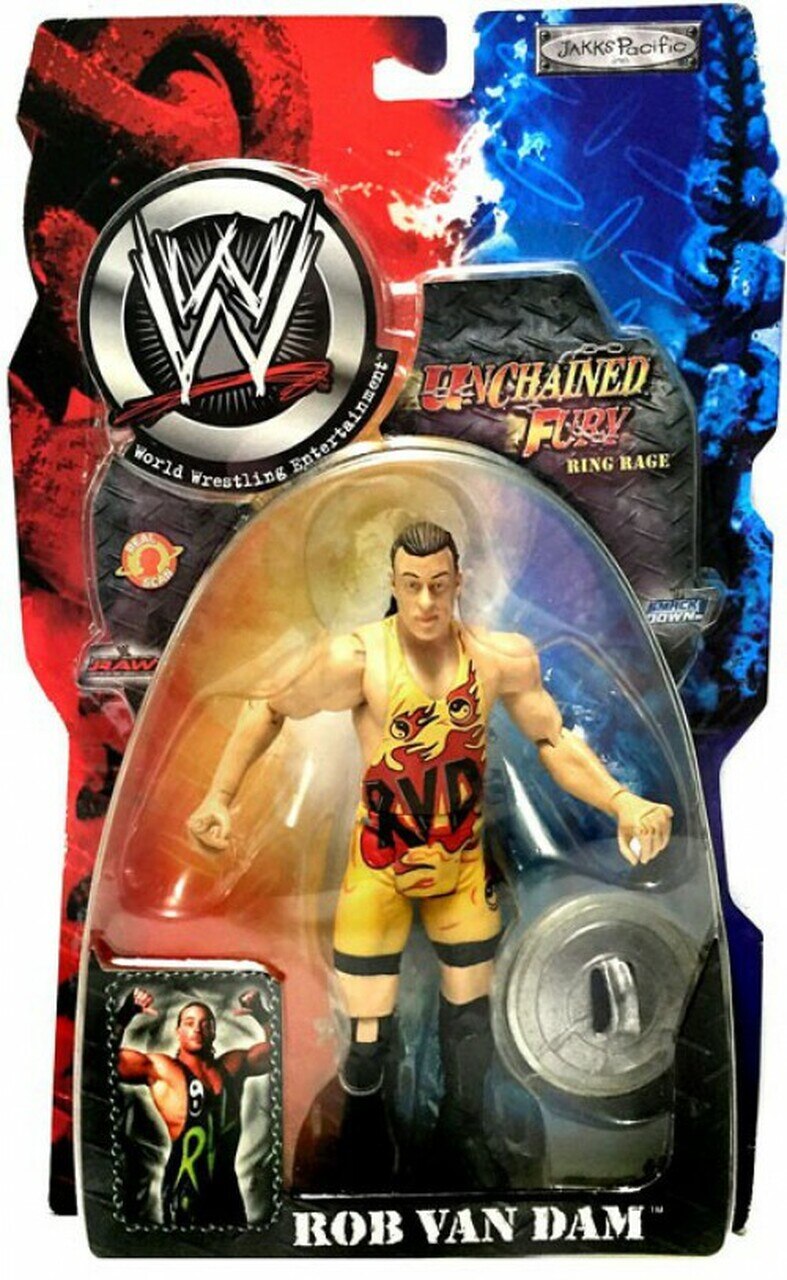 2002 WWE Jakks Pacific R-3 Tech Unchained Fury "Ring Rage" Rob Van Dam ...