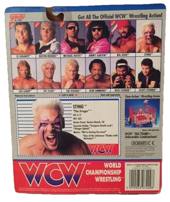 1991 WCW Galoob Series 2 UK Exclusive Sting – Wrestling Figure Database
