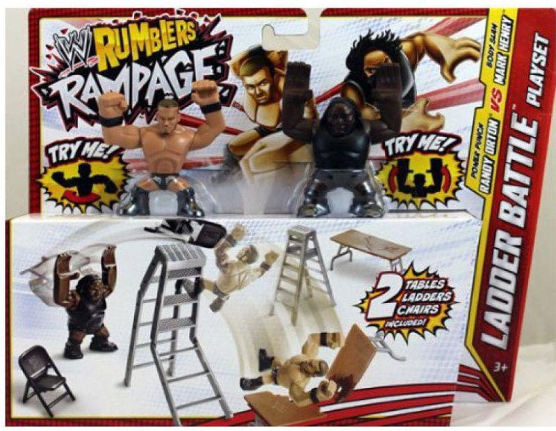 2013 WWE Mattel Rumblers Rampage Ladder Battle Playset: Randy Orton vs ...
