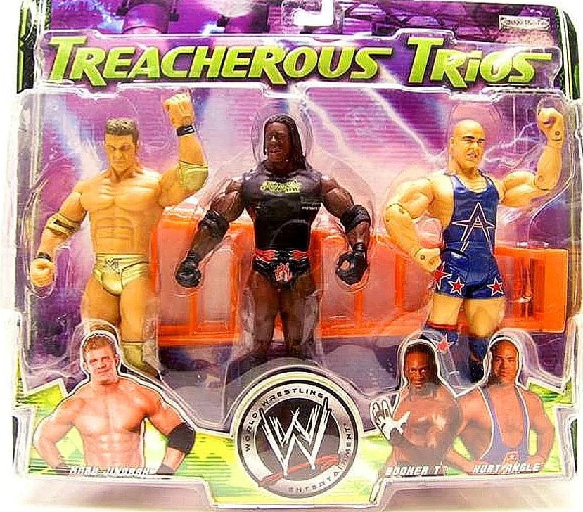 2005 WWE Jakks Pacific Treacherous Trios Series 2 Mark Jindrak, Booker ...