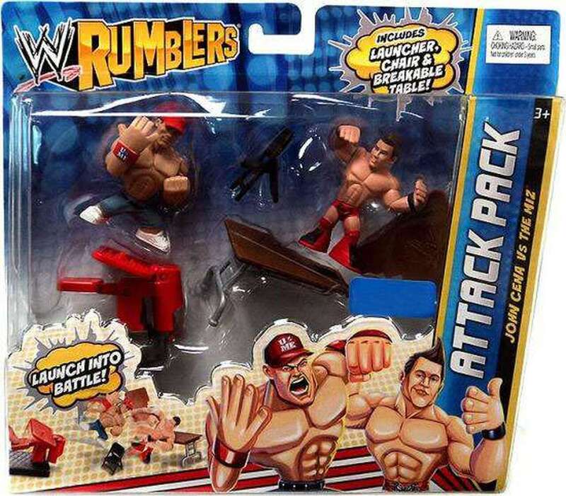 2012 WWE Mattel Rumblers Series 2 Attack Pack: John Cena vs. The Miz ...